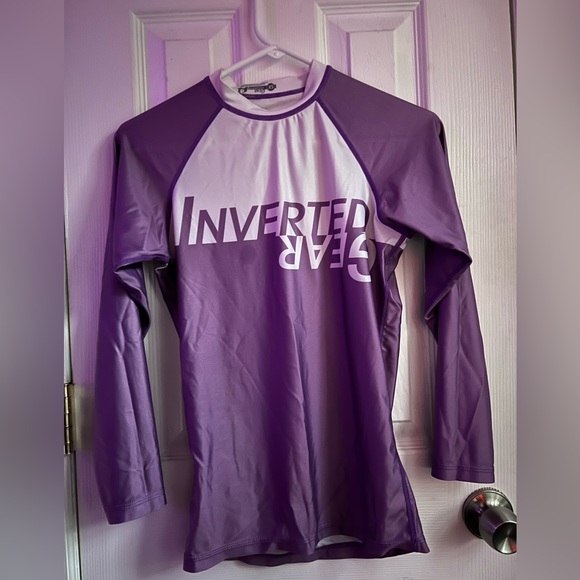inverted gear | Shirts | Inverted Gear Purple Rash Guard | Poshmark